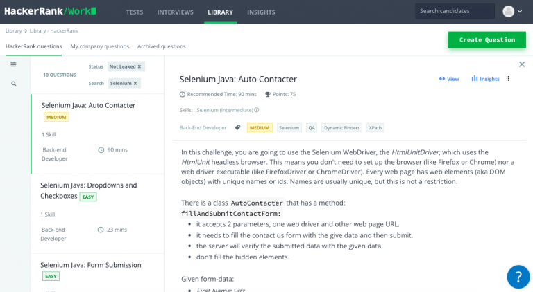 Evaluate Selenium Expertise with HackerRank - HackerRank Blog